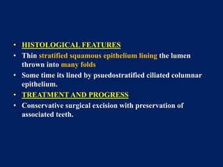 Globulomaxillary Cyst Histology