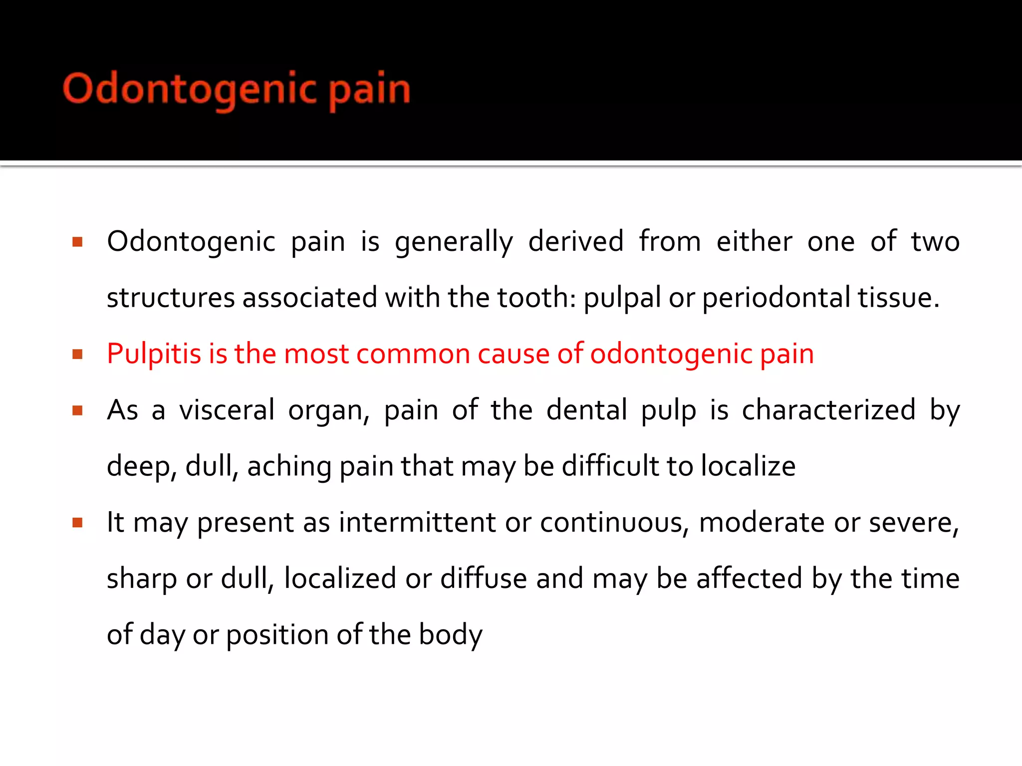 Non odontogenic tooth ache | PPTX