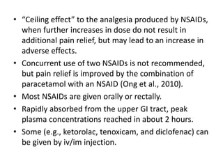 NonOpioid-Analgesics, Painkillers, NSAIDS | PPTX