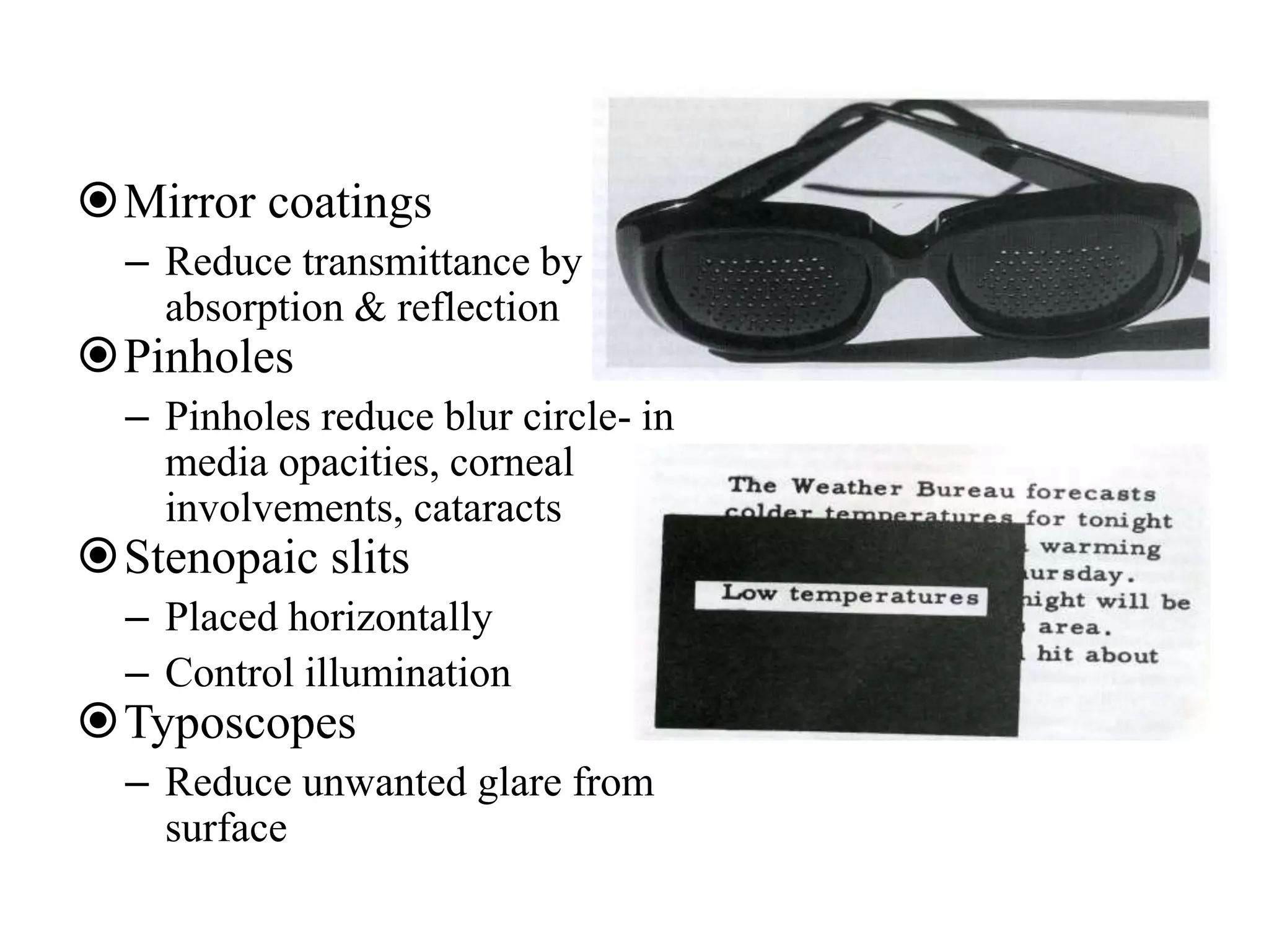 Non optical devices in Low Vision | PPT