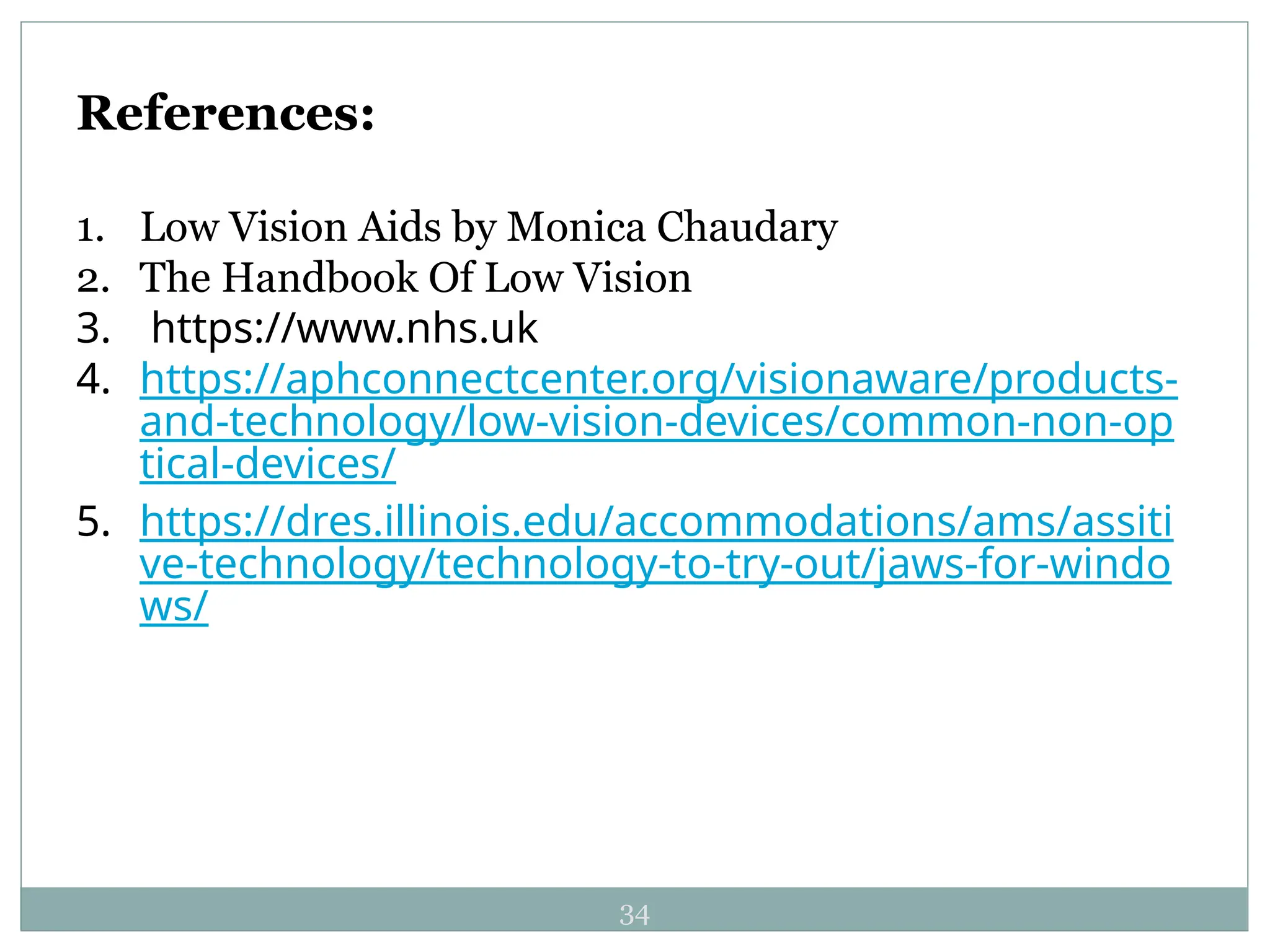 Non Optical low vision devices.pptx presentation | PPTX