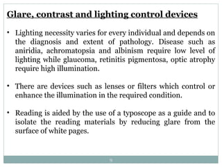 Non Optical low vision devices.pptx presentation | PPT