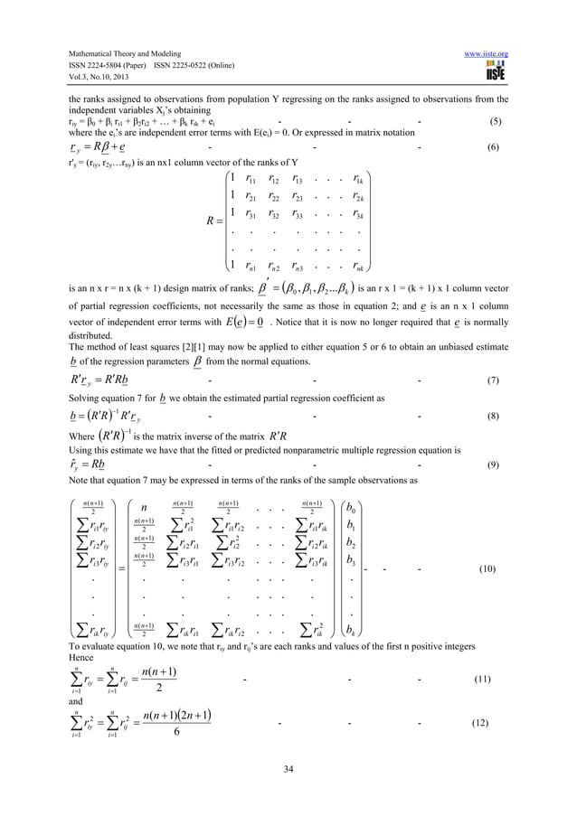 Nonparametric Approach To Multiple Regression Pdf