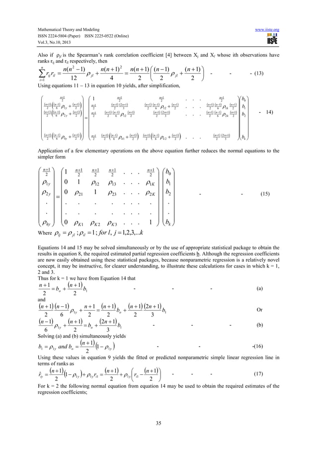 Nonparametric approach to multiple regression | PDF