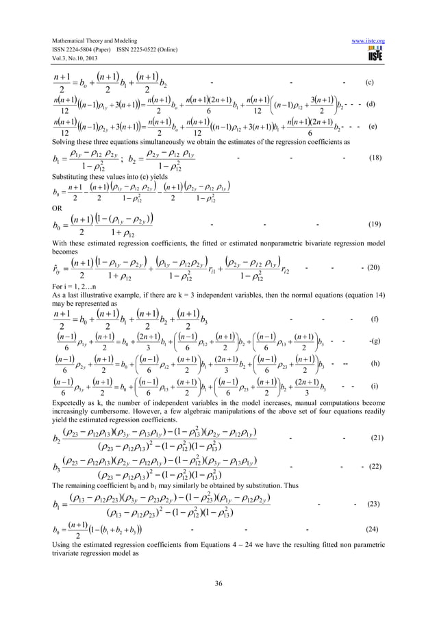 Nonparametric approach to multiple regression | PDF