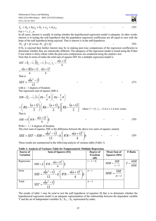 Nonparametric approach to multiple regression | PDF