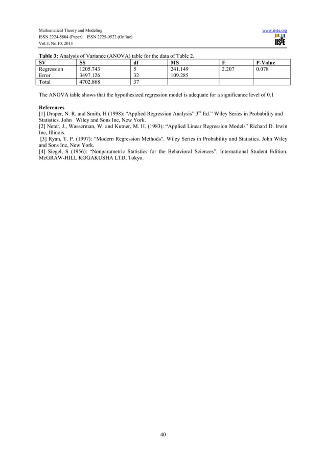 Nonparametric approach to multiple regression | PDF