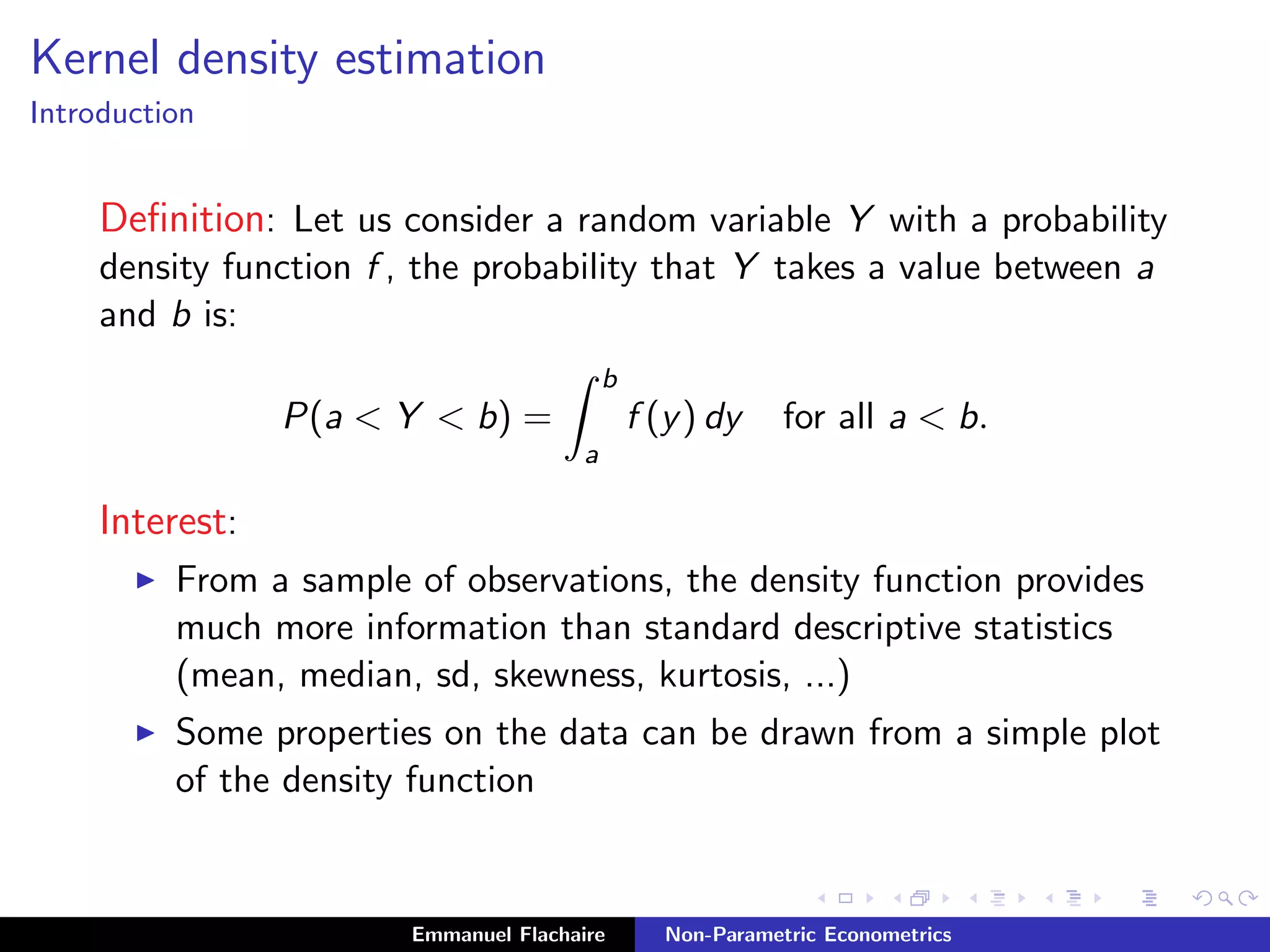 Non parametric econometrics by Emmanuel Flachaire | PDF