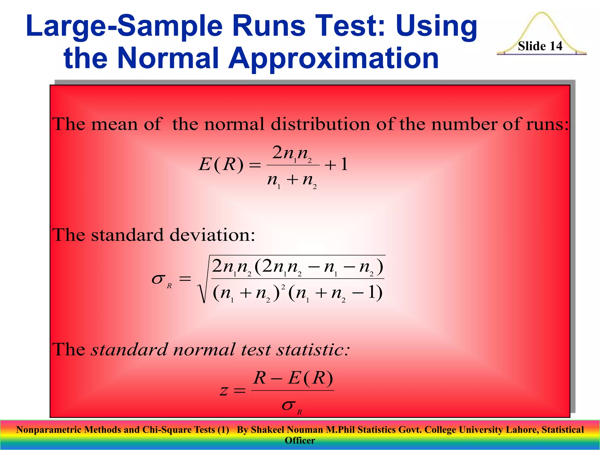Nonparametric methods and chi square tests (1) | PPTX