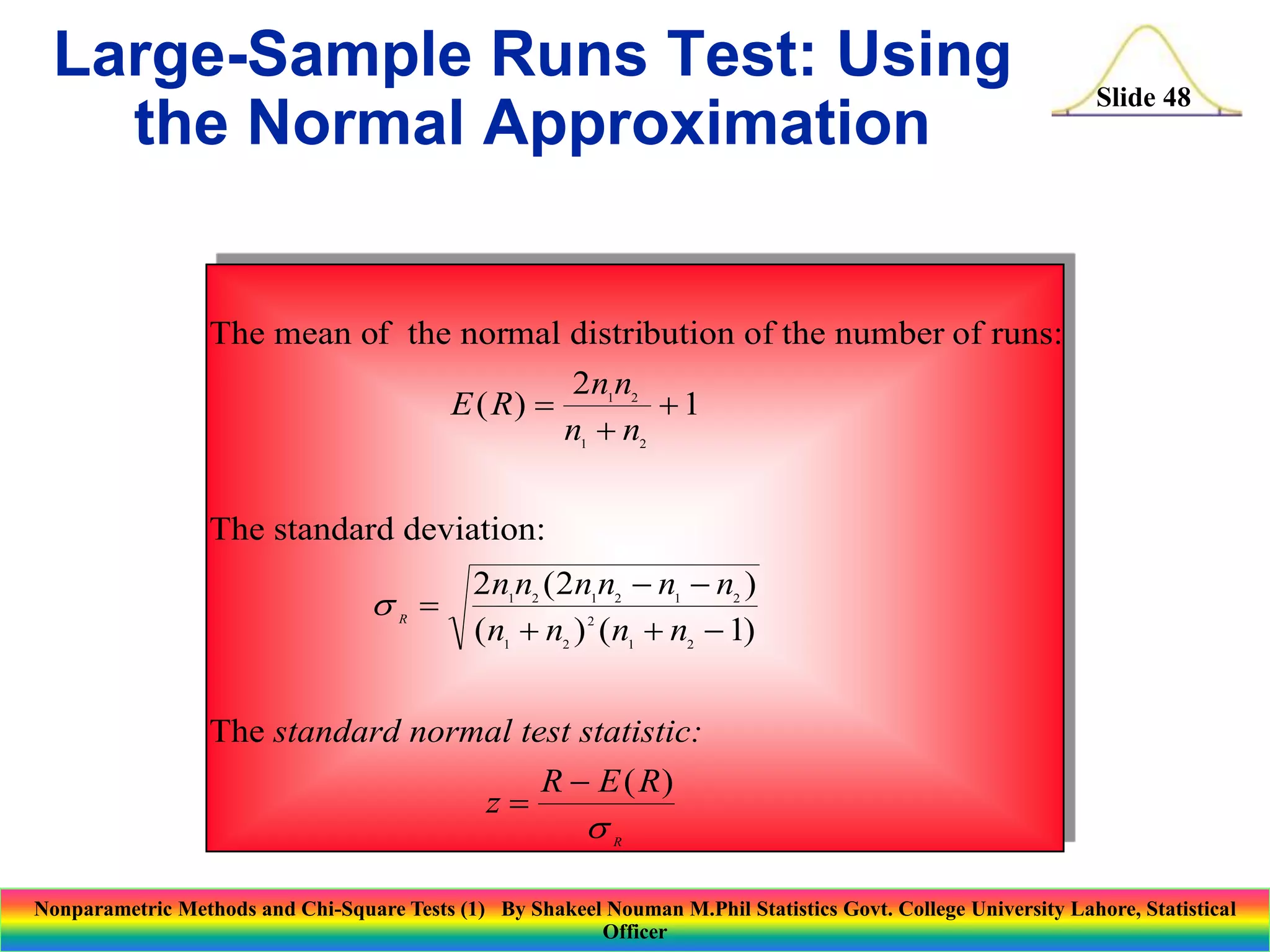Nonparametric methods and chi square tests (1) | PPTX
