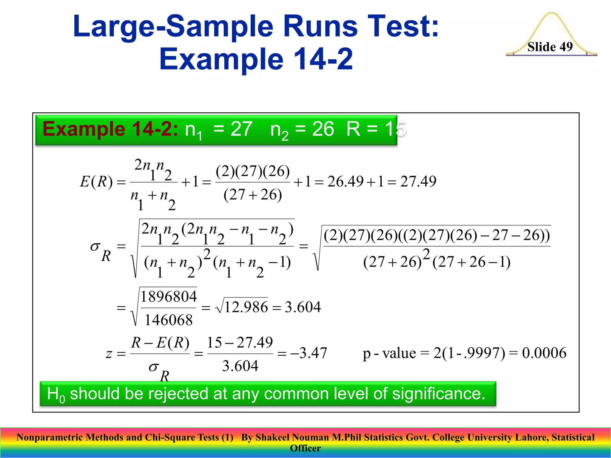 Nonparametric Methods And Chi Square Tests 1 Ppt