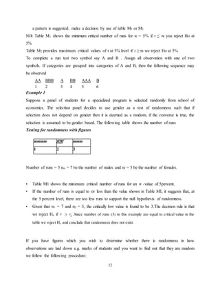 Non parametrics tests | DOCX
