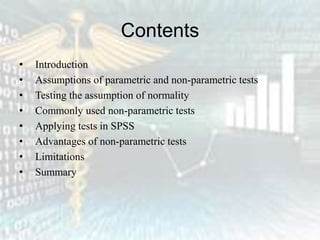 Non parametric tests | PPTX