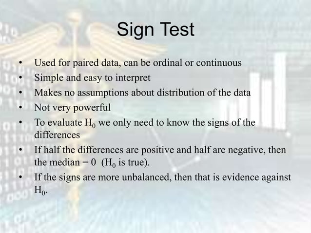 Non parametric tests | PPTX