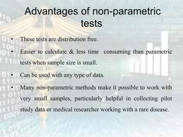 Non parametric tests | PPTX