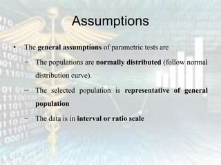 Non parametric tests | PPTX