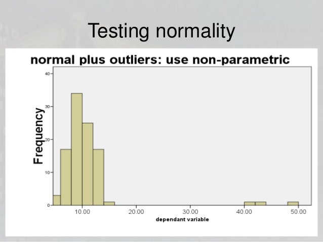 Non parametric tests
