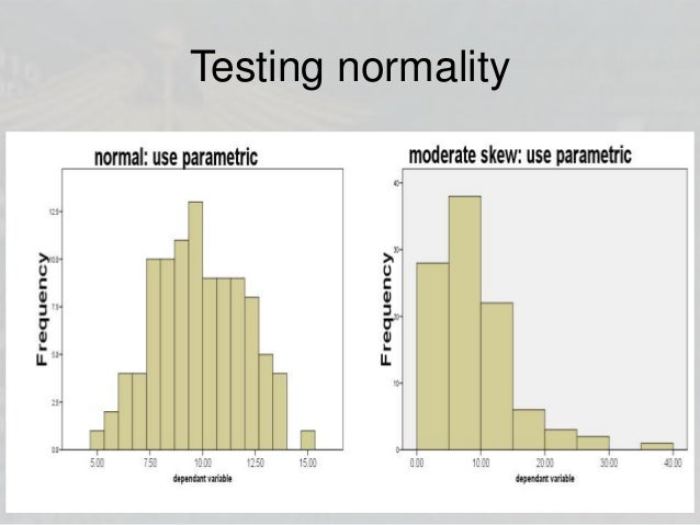 Non parametric tests
