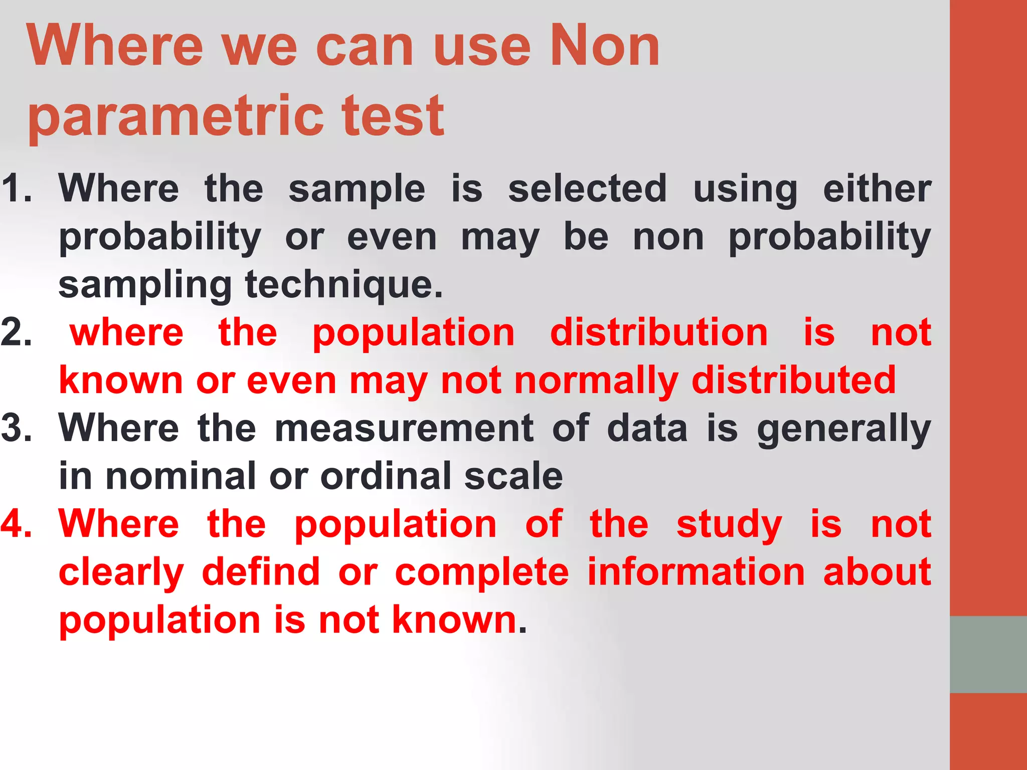 Non parametric test | PPTX
