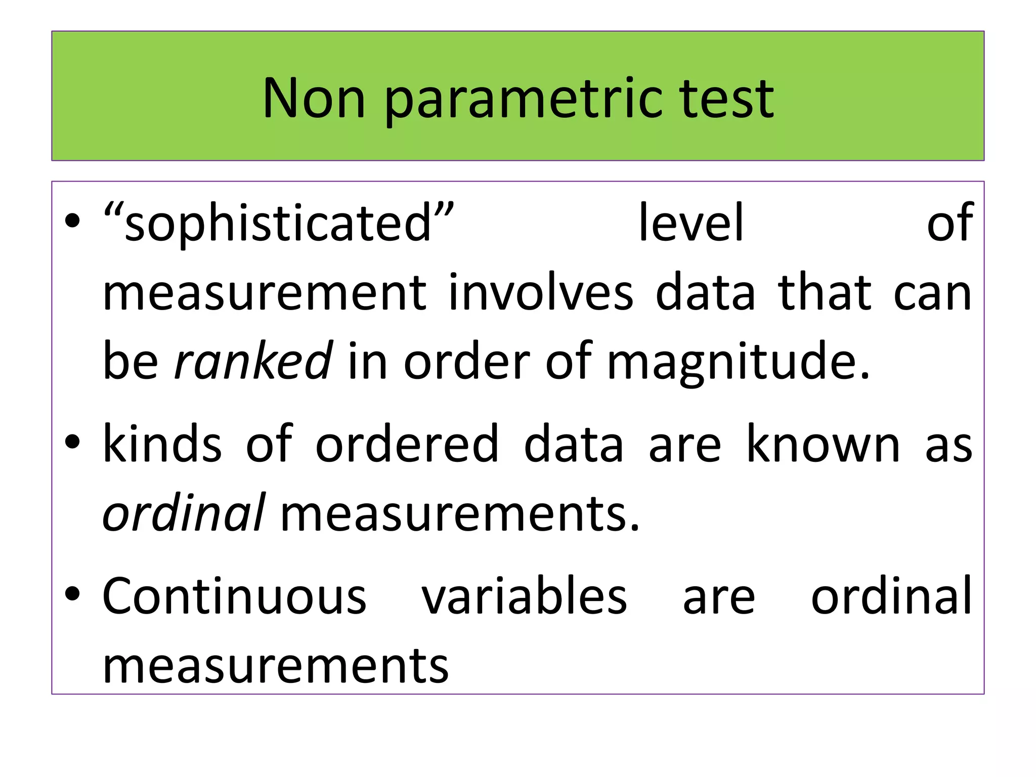 Non parametric test | PPTX