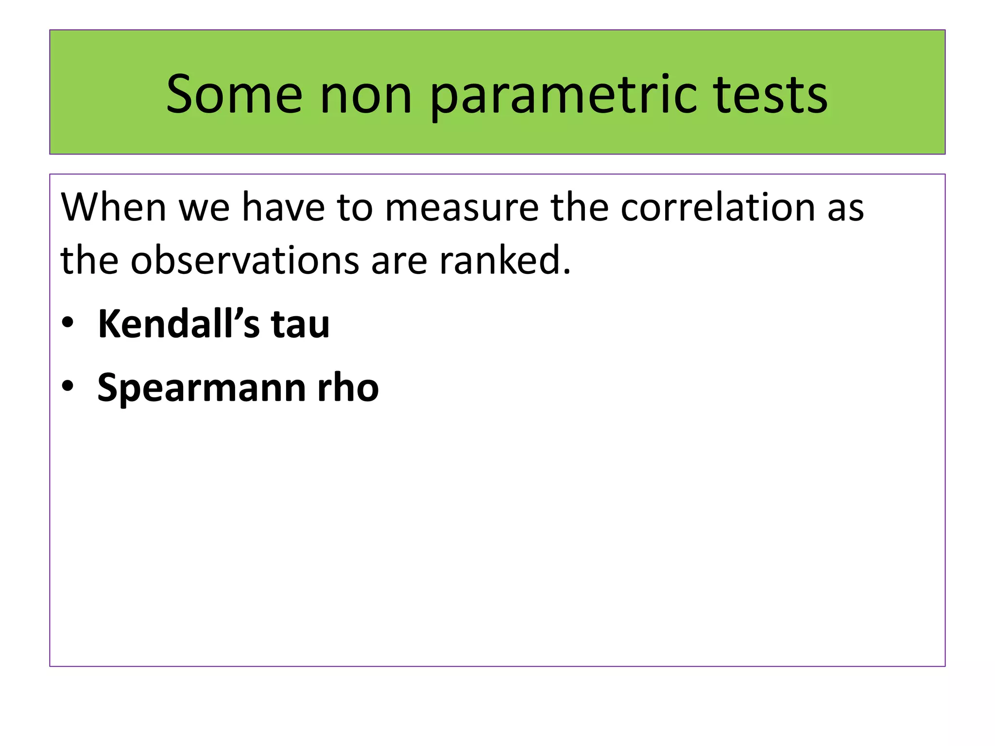 Non parametric test | PPTX