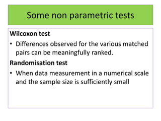 Non parametric test | PPTX
