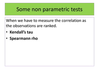 Non parametric test | PPTX
