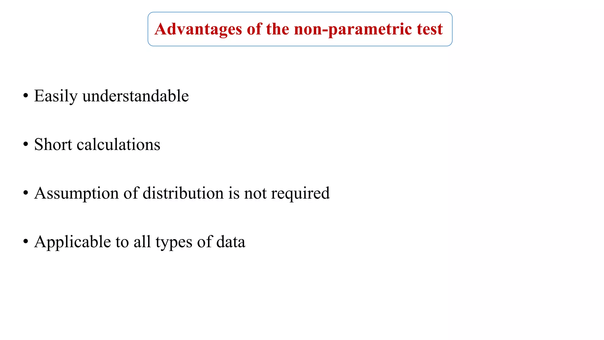 Non parametric test | PPTX