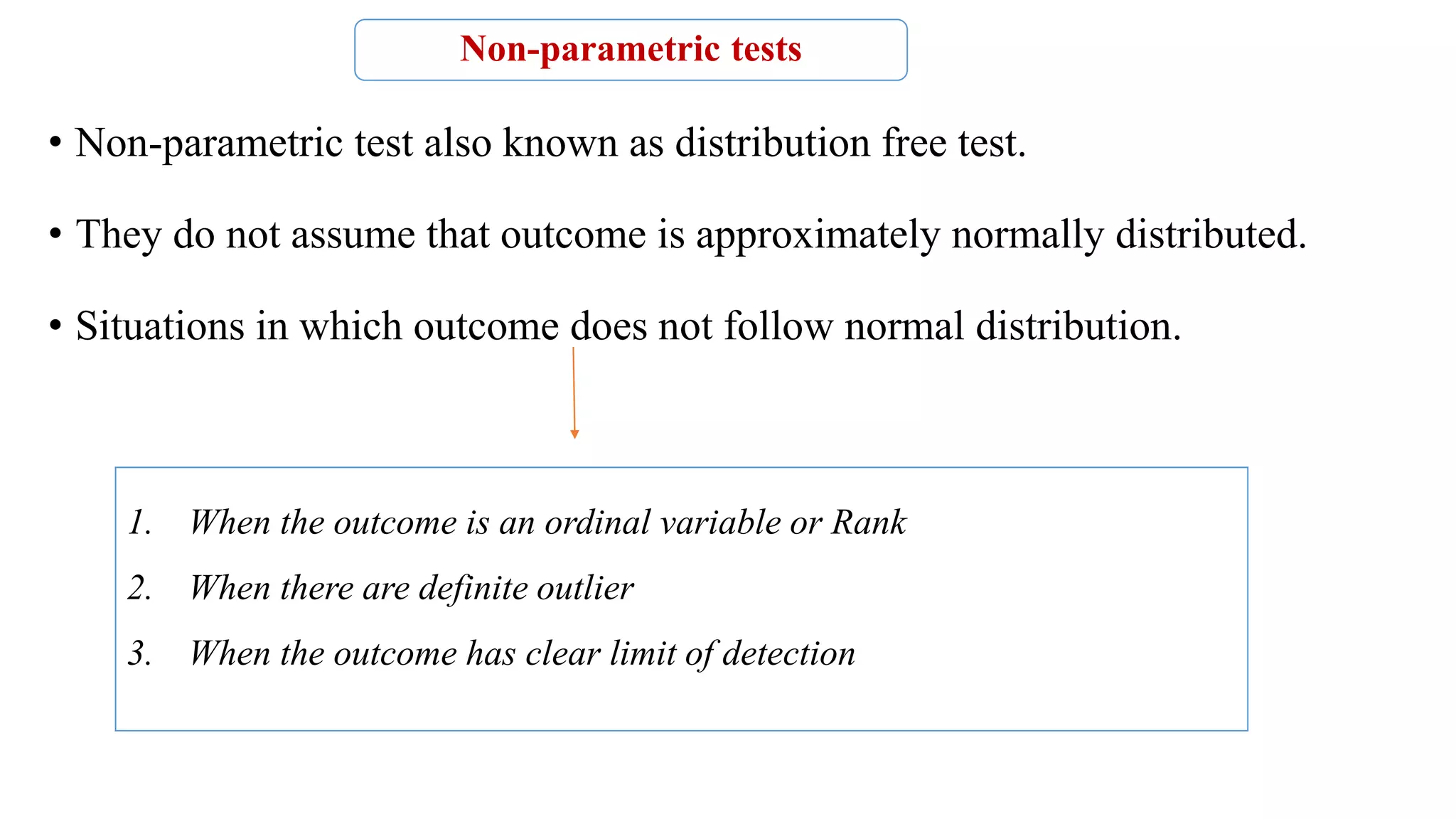 Non parametric test | PPTX