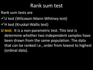 Non parametric test 8 | PPTX