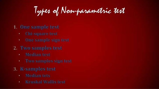 Nonparametric Tests