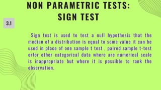 Non Parametric Test by Vikramjit Singh | PDF