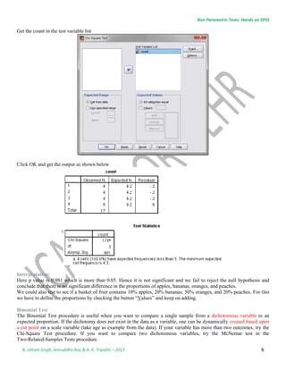 Non parametrict test | PDF