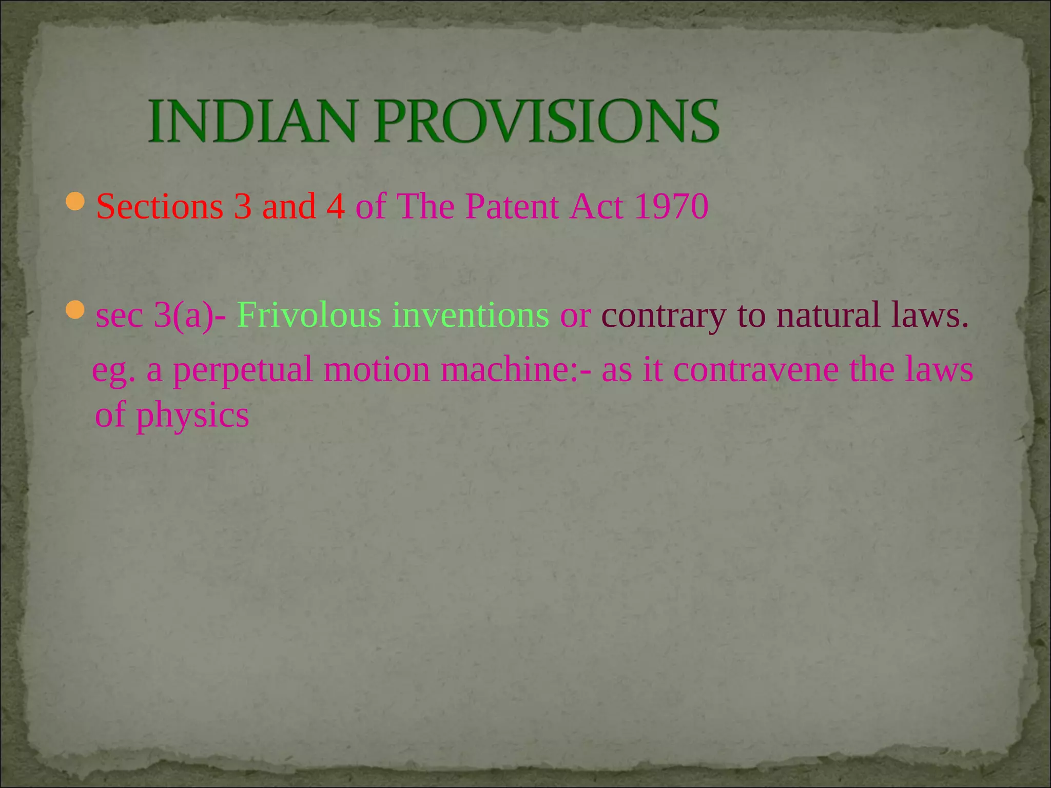 Non patentable inventions | PDF