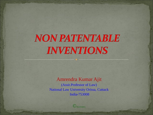 Non patentable inventions | PDF | Chemistry | Science