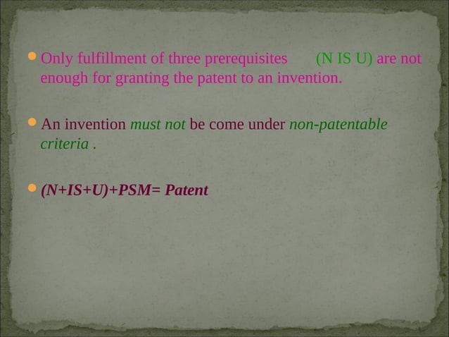 Non patentable inventions | PDF | Chemistry | Science