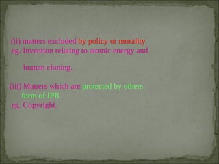 Non patentable inventions | PDF