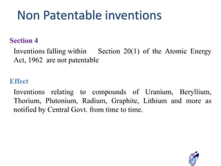 Non patentable inventions | PPTX