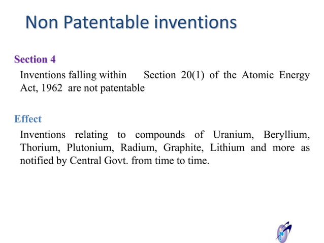 Non patentable inventions | PPTX