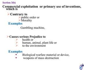 Non patentable inventions | PPTX