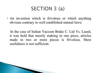 Non patentable subject matters | PPT