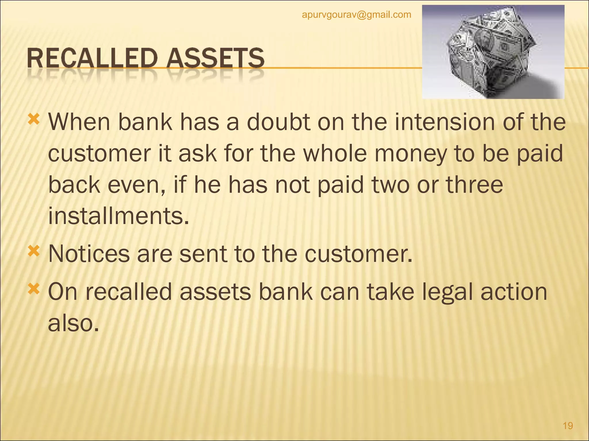 NON PERFORMING ASSETS (NPA) | PPT