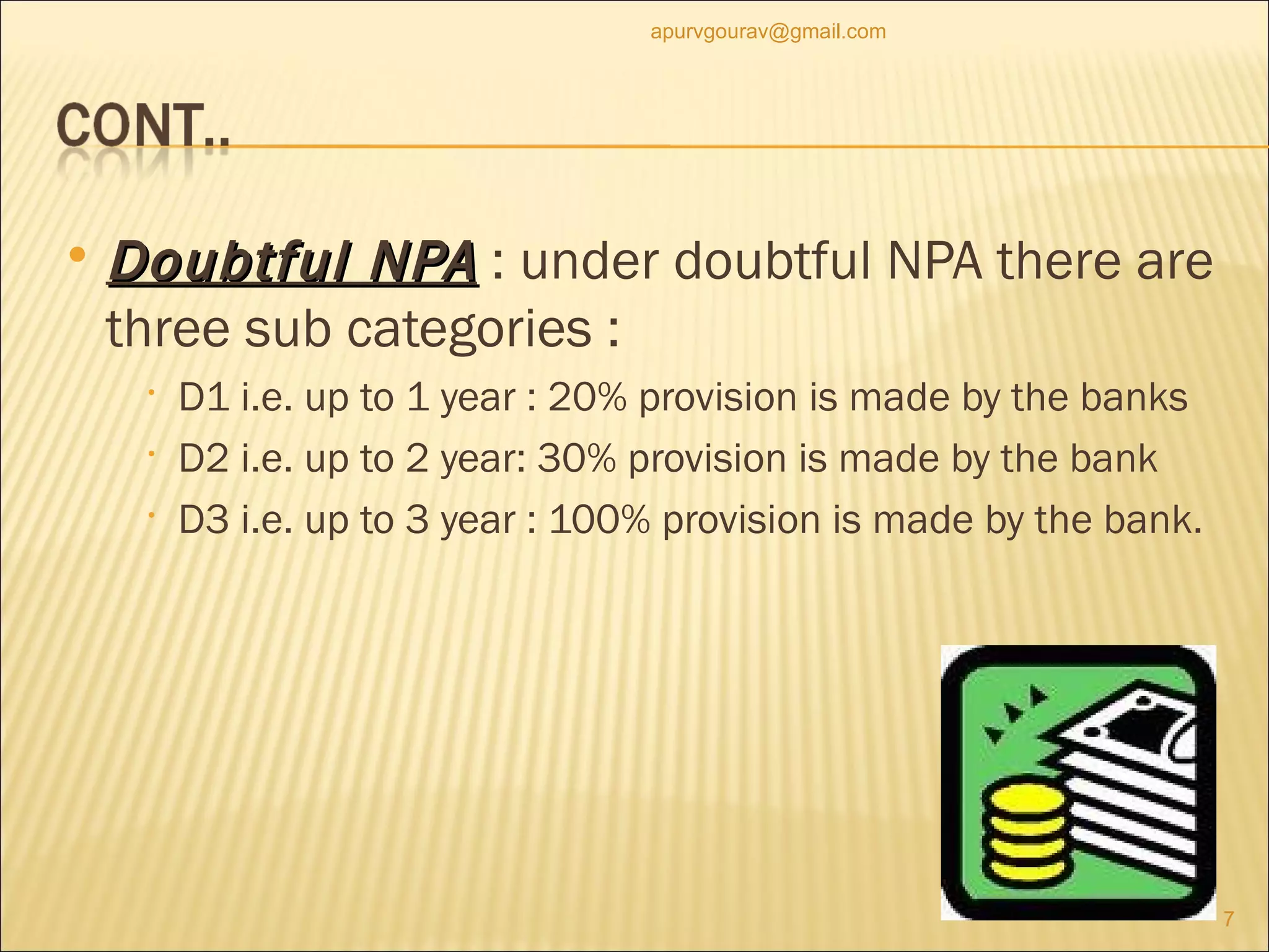NON PERFORMING ASSETS (NPA) | PPT