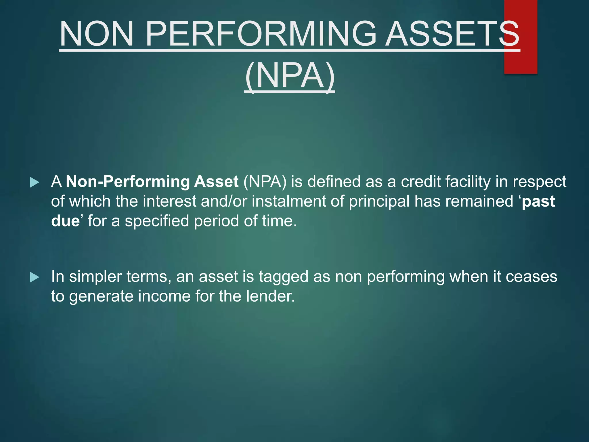 Non performing asset | PPTX