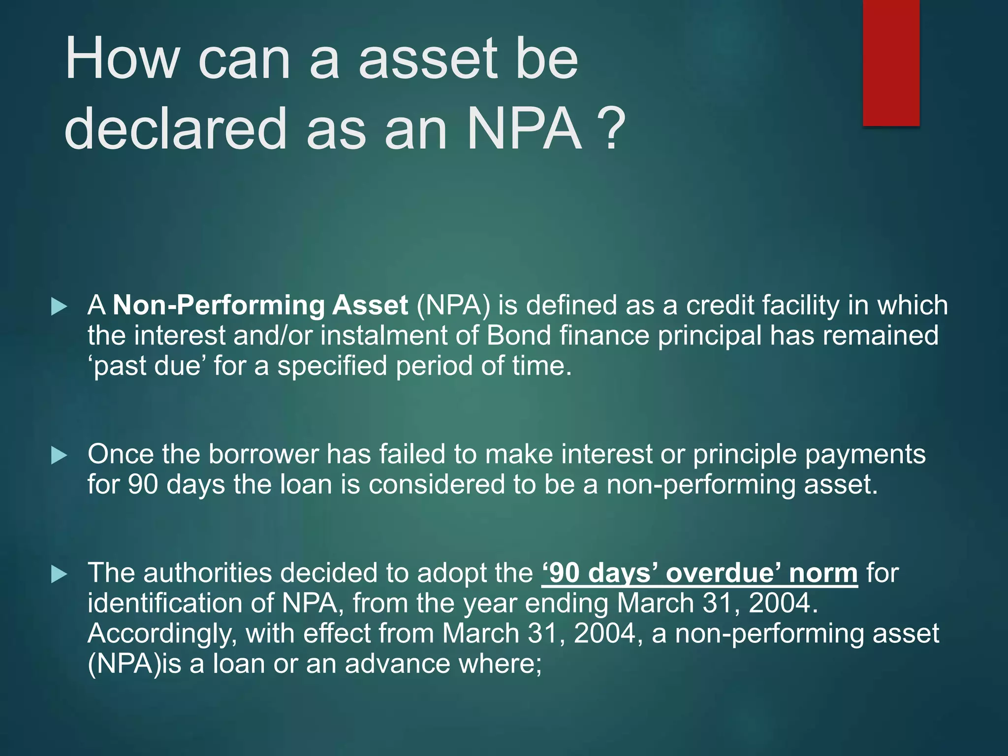Non performing asset | PPTX