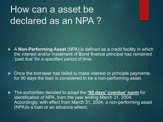Non performing asset | PPTX