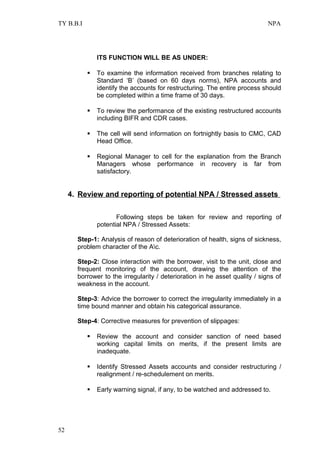 Non performing asset (npa) | DOC