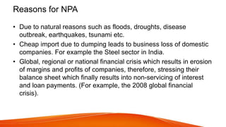 Non Performing Asset (NPA) | PPTX