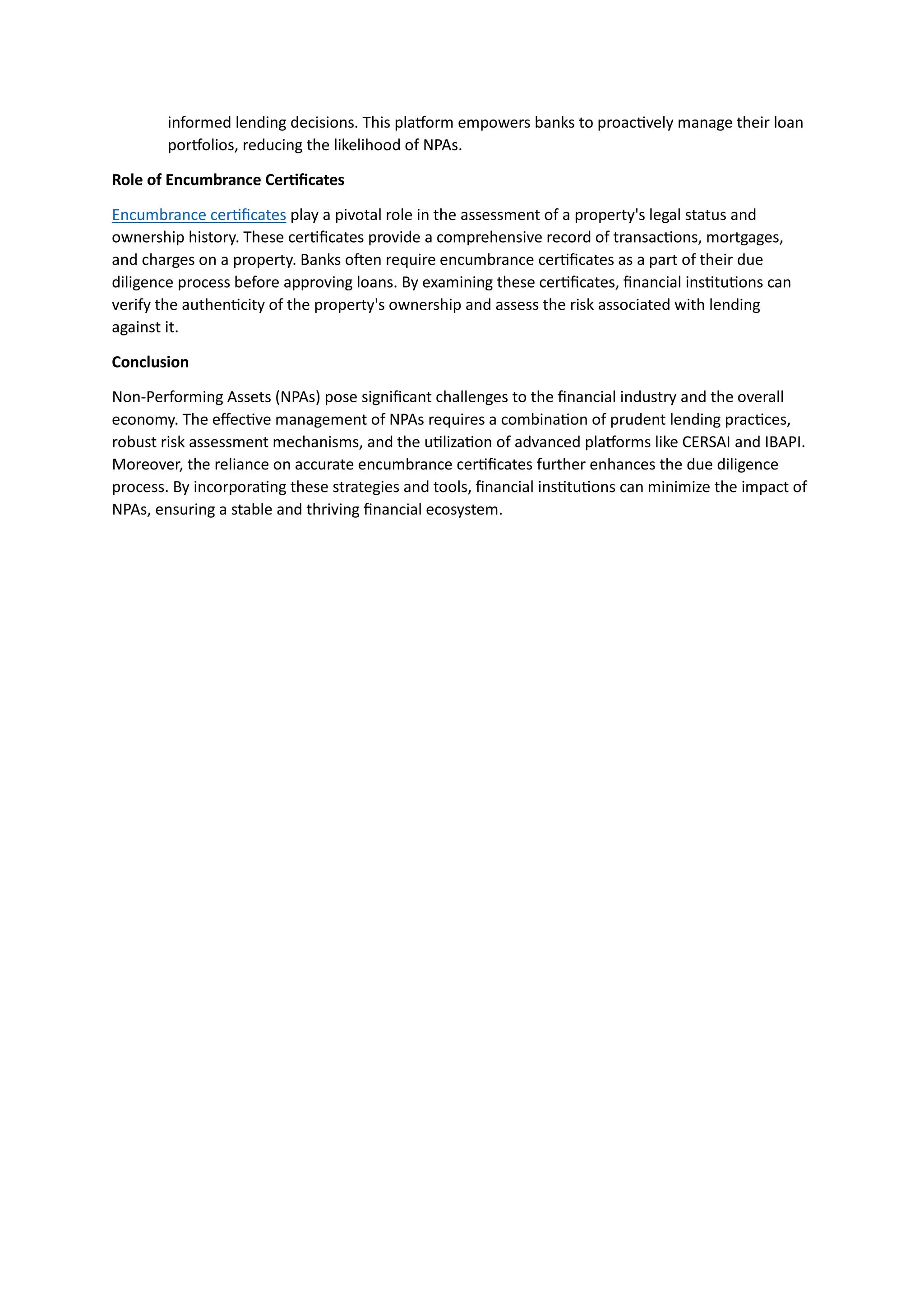 Non performing assets | PDF