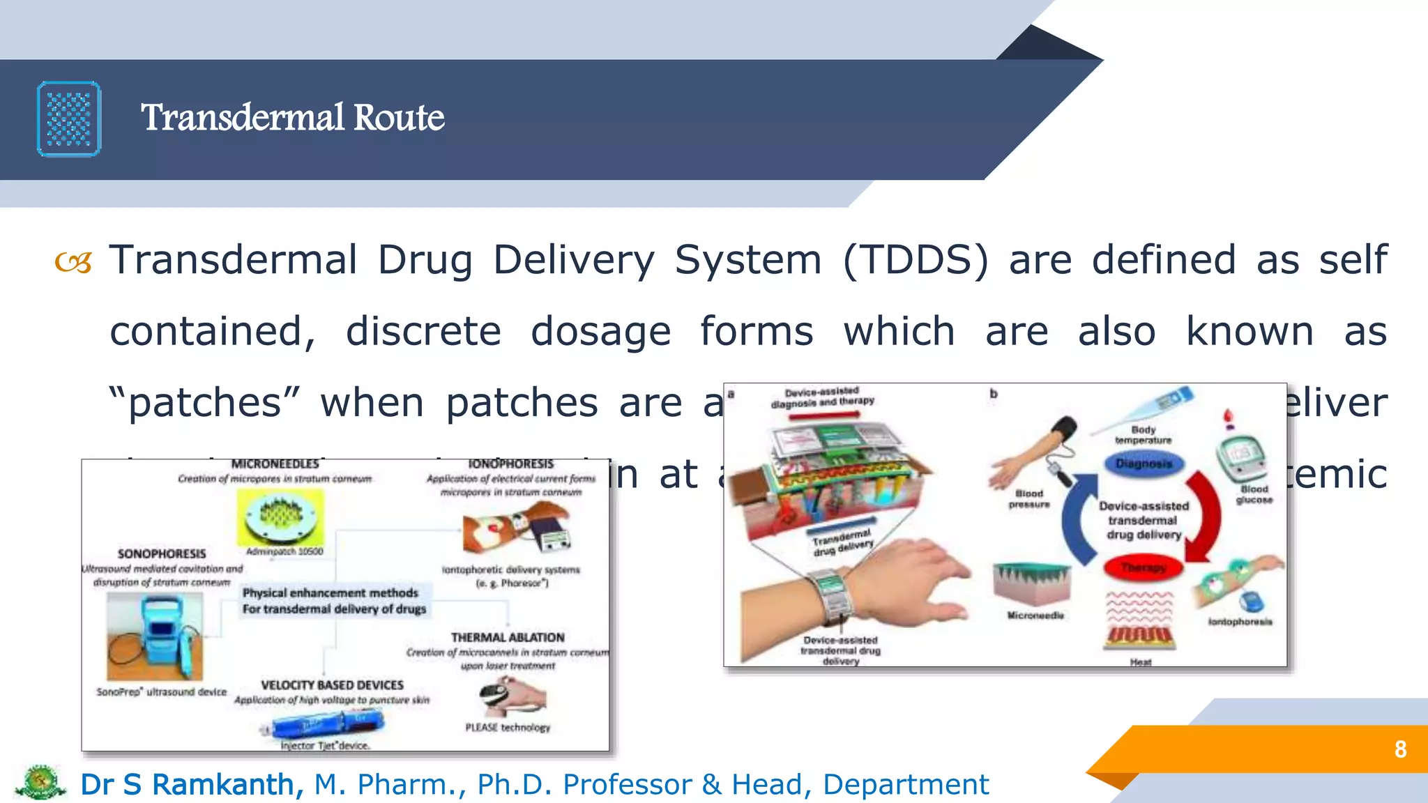 ABSORPTION OF DRUGS - NON PER ORAL - EXTRA VASCULAR ROUTES | PPTX